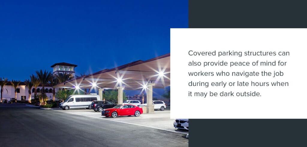How Covered Parking Structures Enhance Community and Employee Wellness ...