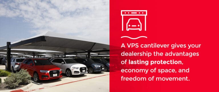 Car Dealership Canopies | Hail Protection for Cars | VPS